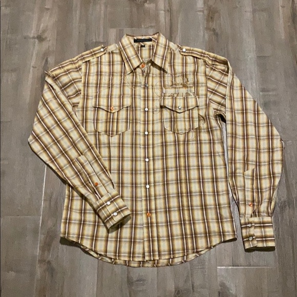 Monarchy | Shirts | Monarchy Embroidered Plaid Burton Down Ls | Poshmark